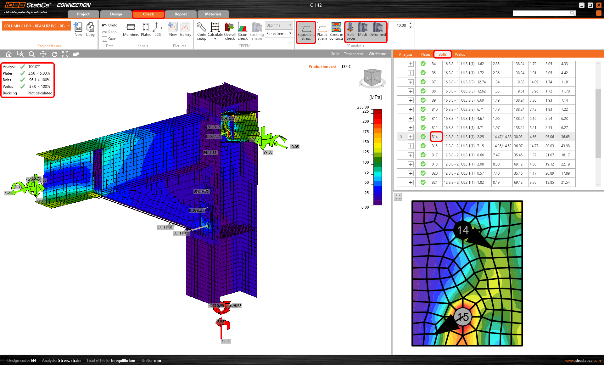 How to combine Tekla Structures and SAP2000 for steel connection design (EN) | IDEA StatiCa